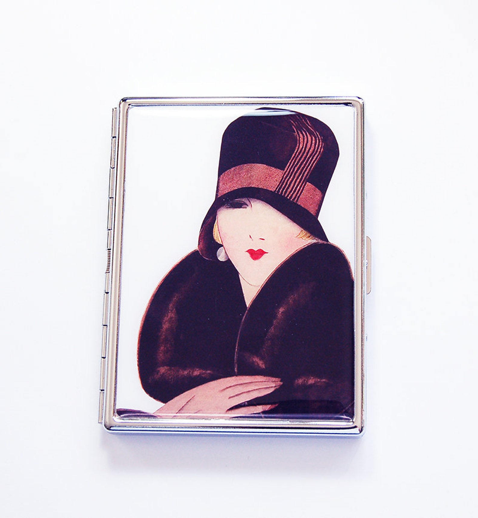 Art Deco Cigarette Case Elegant Slim Cigarette Case - Etsy