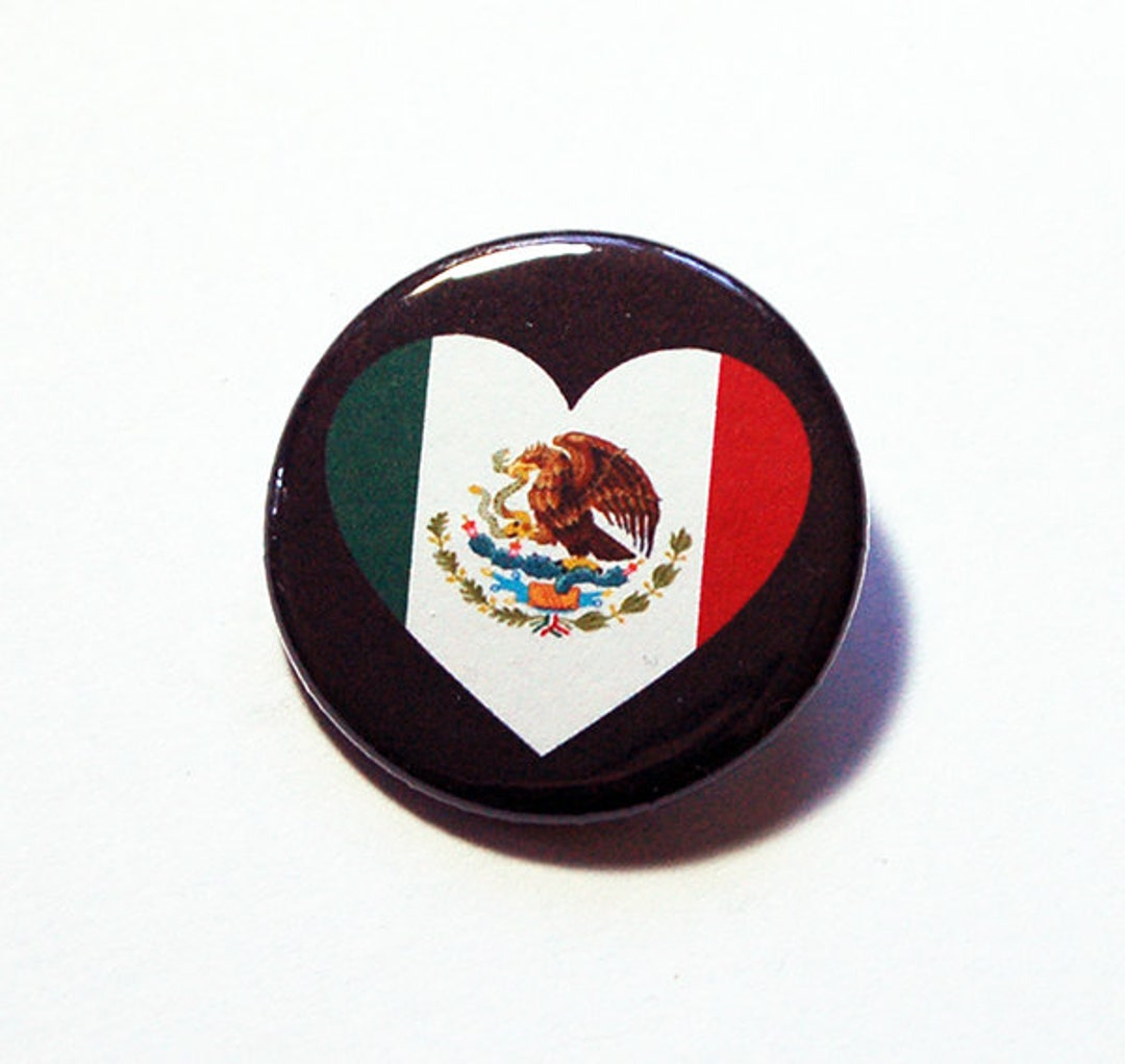 Mexico Pin Pinback Buttons Lapel Pin I Love Mexico Mexican - Etsy