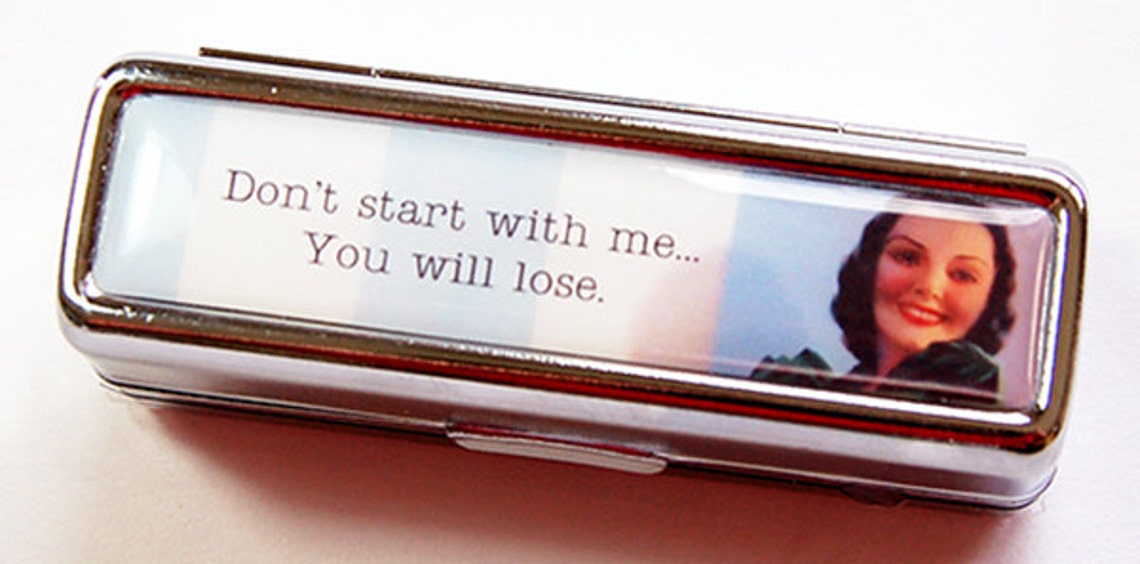 Lipstick Case Lipstick Case With Mirror Lipbalm Case - Etsy