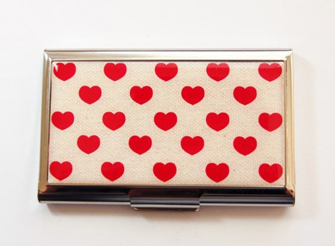 Heart Card Case, Business Card Case, Card Case, Business Card Holder ...