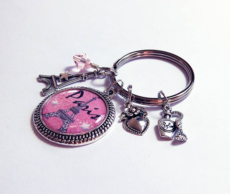 Paris Keychain Eiffel Tower Paris Keyring Stocking Stuffer - Etsy