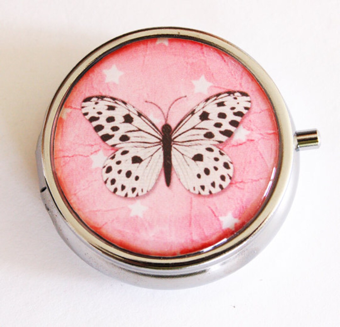 Butterfly, Pill Box, Pill Case, Pill Container, Bird, Gift for Her ...