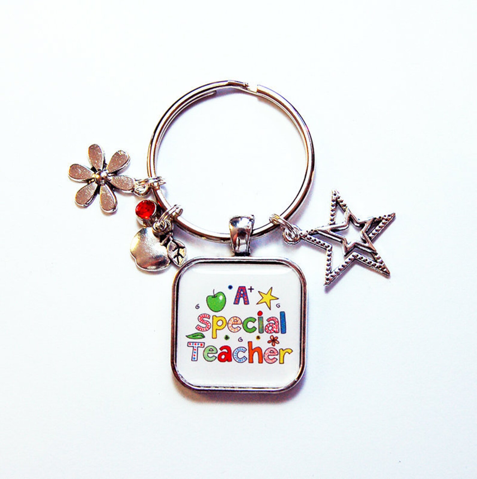 Keyring for Teacher A Special Teacher Keychain Keyring With | Etsy