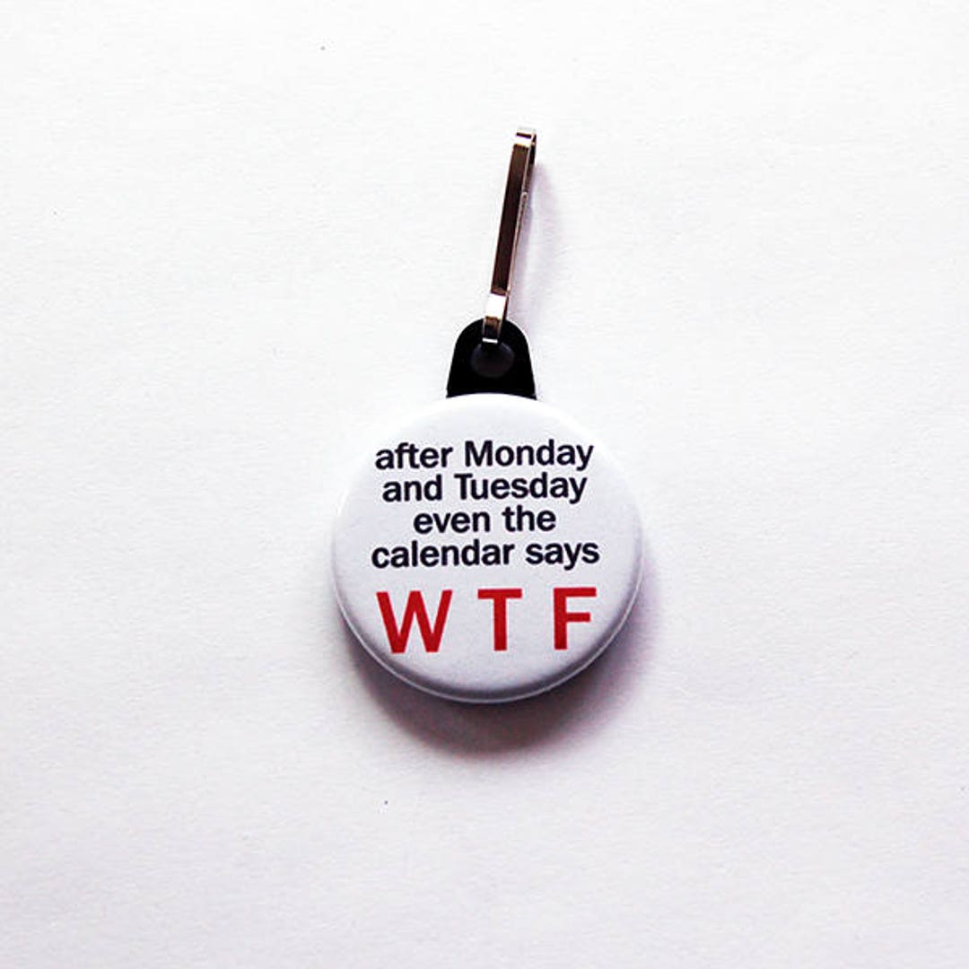 WTF Zipper Pull, Funny Saying, Zipper Pull, Zipper Pull, WTF, Humor ...