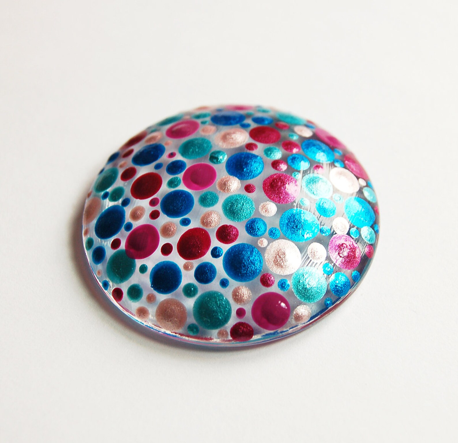 Abstract Art Glass Paperweight and Magnet Set One of A Kind - Etsy