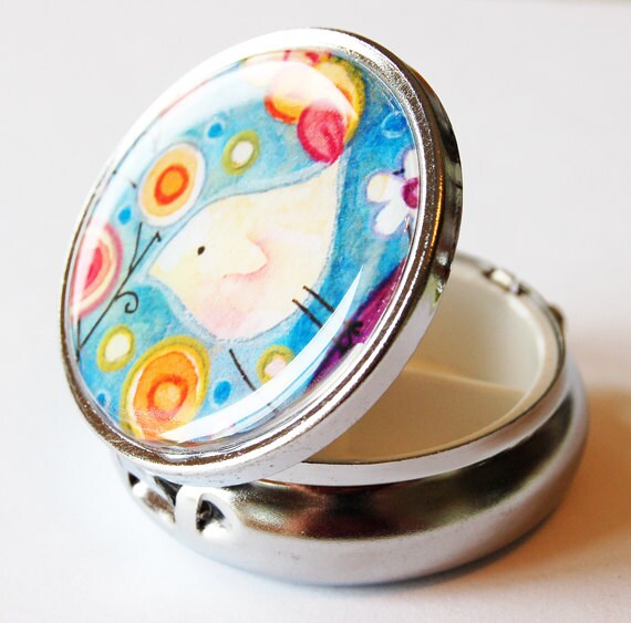 Bird Pill Box Pill Case Pill Container Bird Gift for Her | Etsy