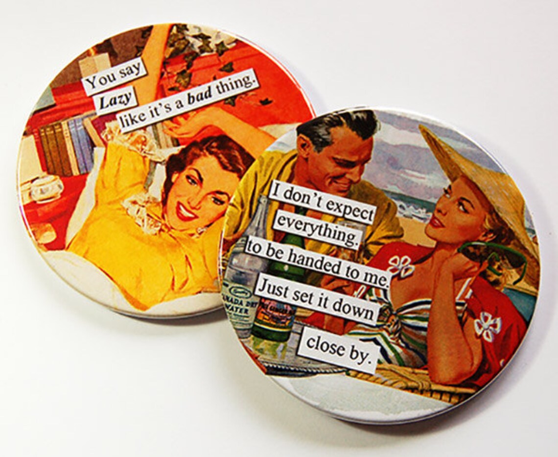 Drink Coasters Sassy Women Funny Coasters Coasters Humor - Etsy