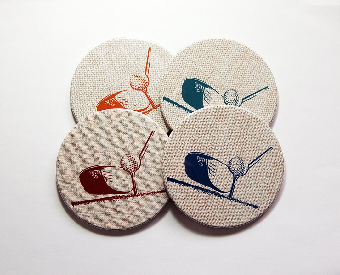 Golf Coasters Sports Coasters Coasters Hostess Gift - Etsy Canada