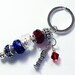 England Keychain Big Ben Keychain Beaded Keychain European - Etsy