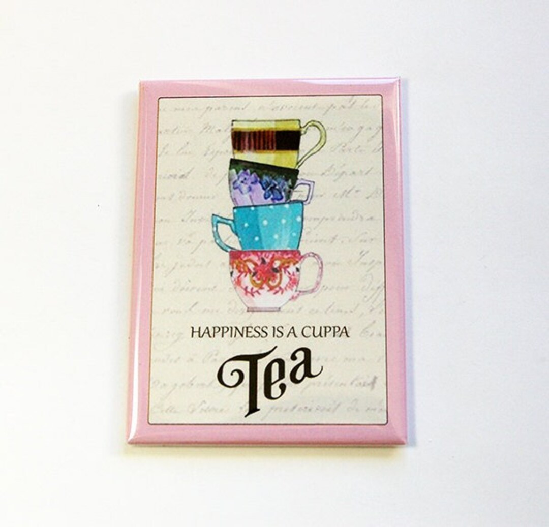 Tea Cup Magnet, Fridge Magnet, Kitchen Magnet, Tea Magnet, ACEO, Magnet ...