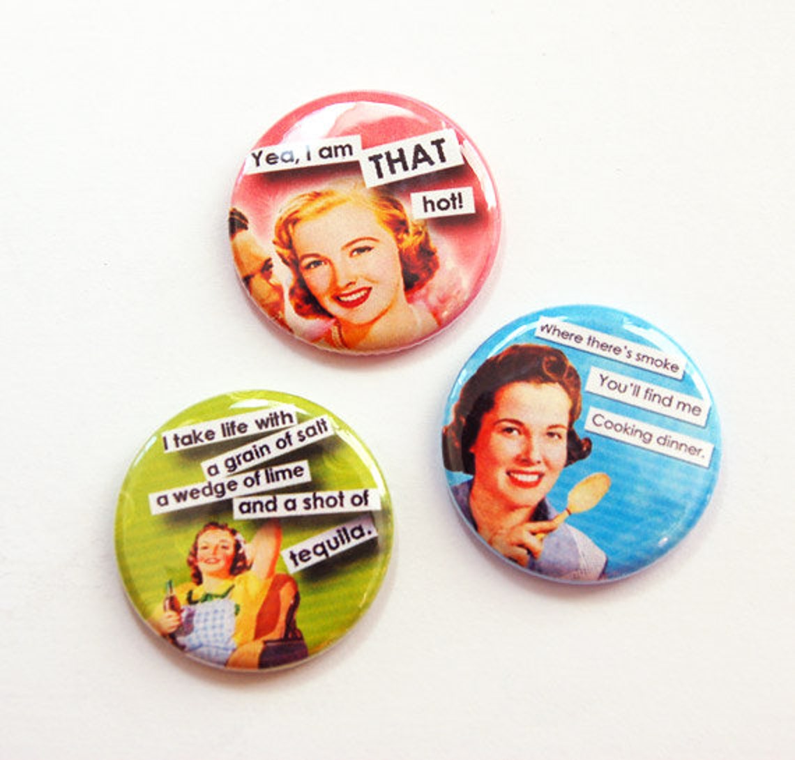 Funny Magnets Sassy Women Magnets Button Magnets Locker - Etsy