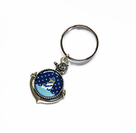 Lighthouse Key ring keychain keyring Anchor keychain | Etsy