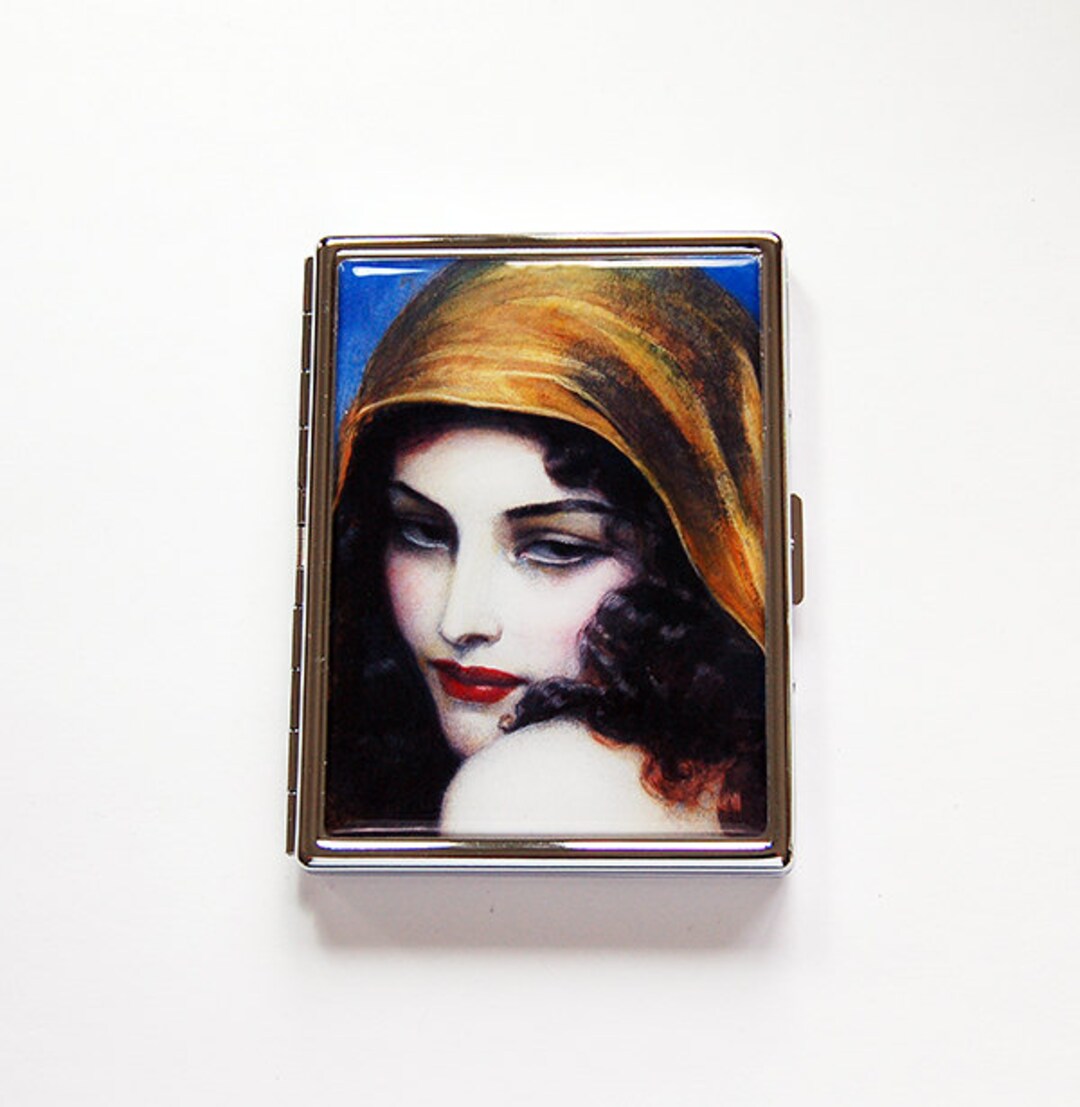 Compact Cigarette Case, Slim Cigarette Case, Cigarette Box, Cigarette ...