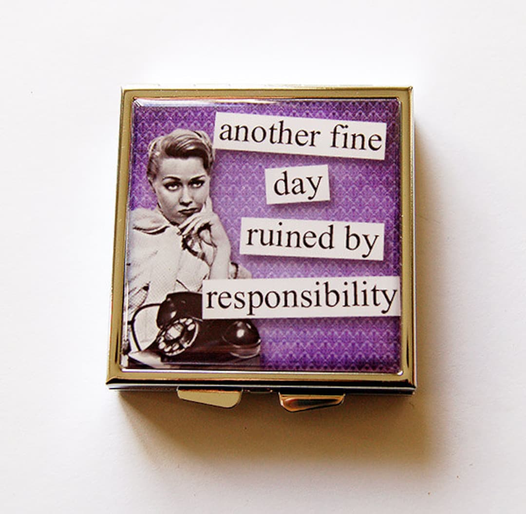 Square Pill Case, Funny Pill Box, Secret Santa Gift, Square Pill Box ...