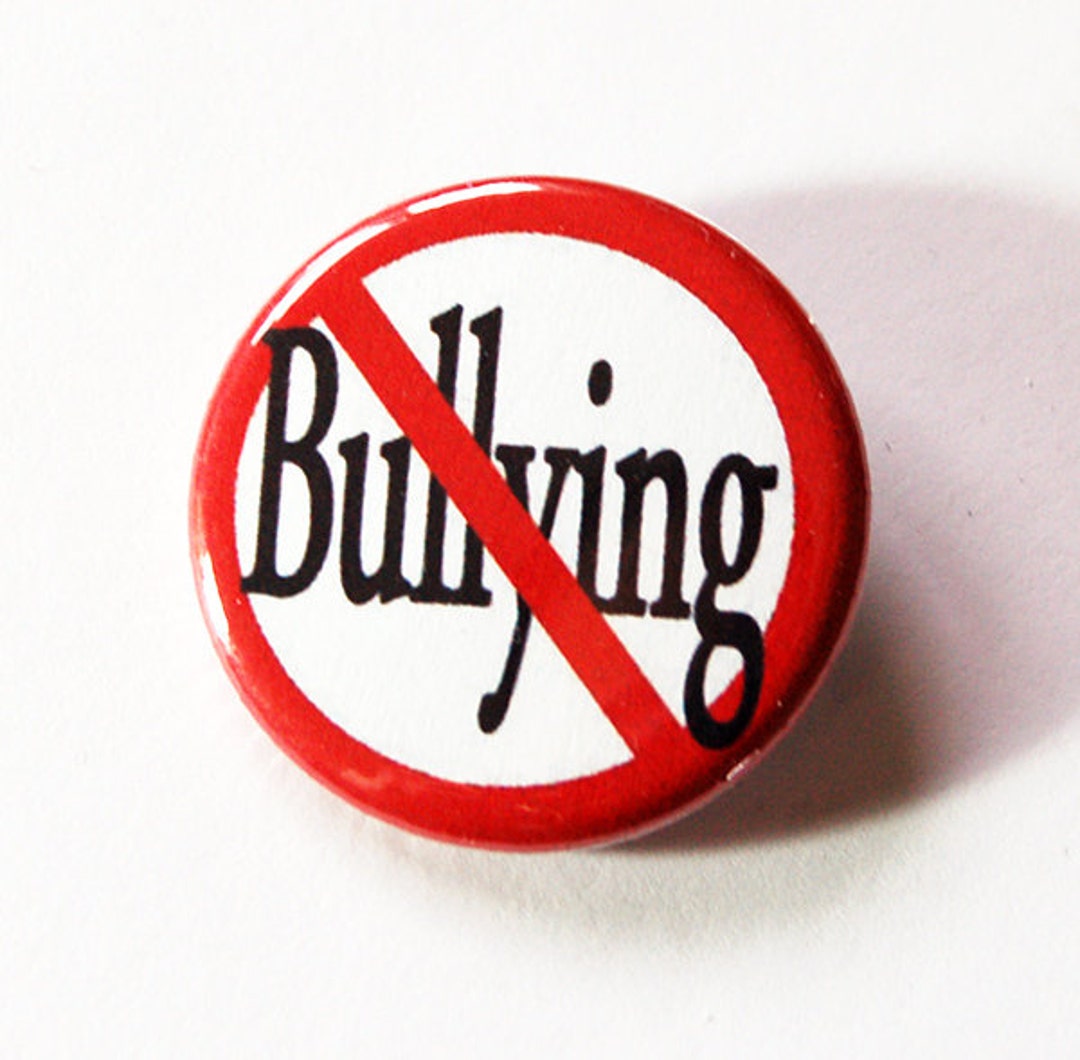 No Bullying, Stop Bullying Pin, End Bullying, Pinback Buttons, Lapel ...