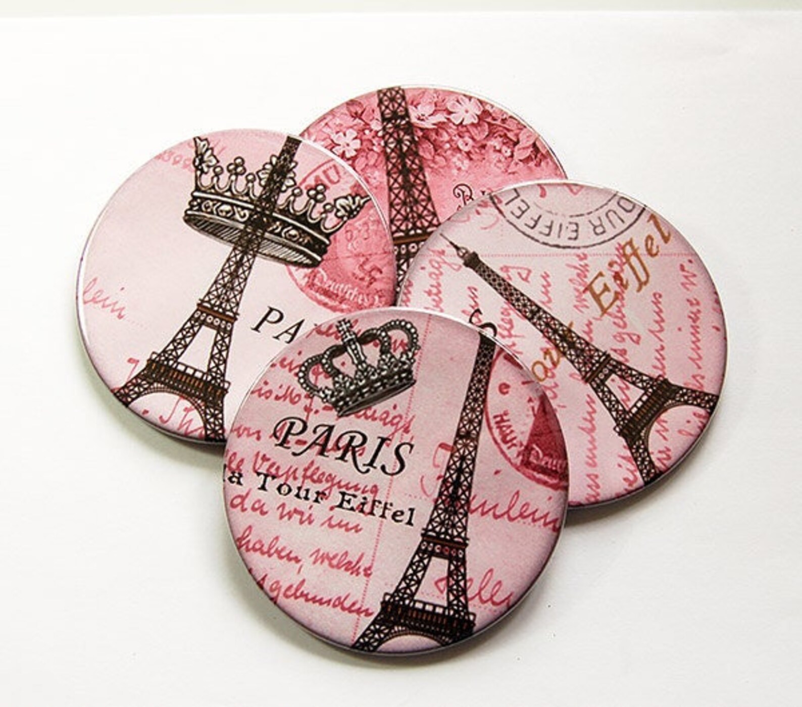 Paris Coasters Wine Coasters Coasters Drink Coasters - Etsy