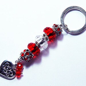 Red Rhinestone Keychain, Red Keyring, Cute Keyring, Keychain With ...