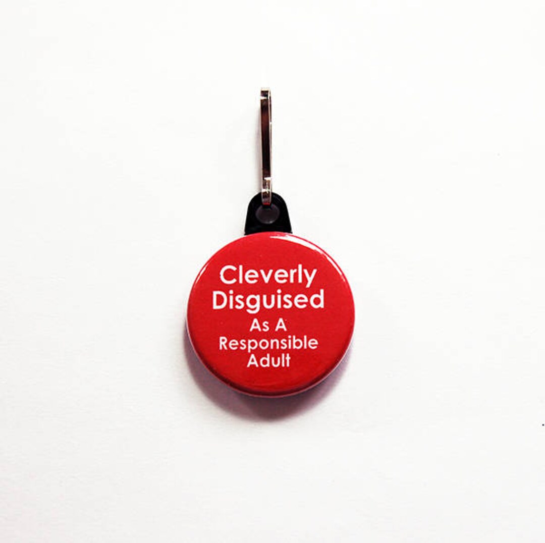 Funny Zipper Pull, Cleverly Disguised, Responsible Adult, Zipper Pull ...