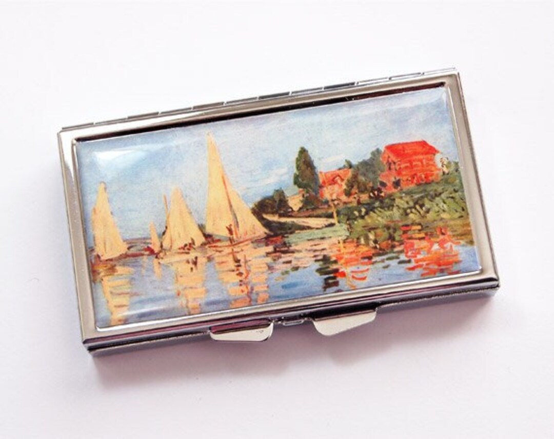 Monet Pill Box, Pill Case, Pill Box, Monet, 7 Day, 7 Sections ...