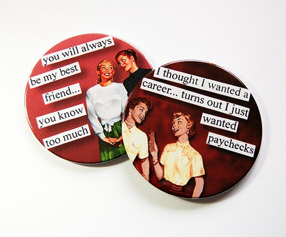 Coasters Drink Coasters Funny Coasters Gift for Her | Etsy