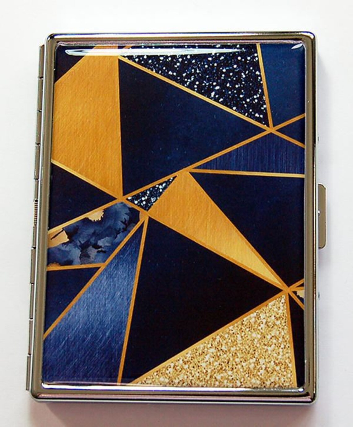 Blue Gold Cigarette Case Slim Cigarette Case Cigarette Box - Etsy Canada
