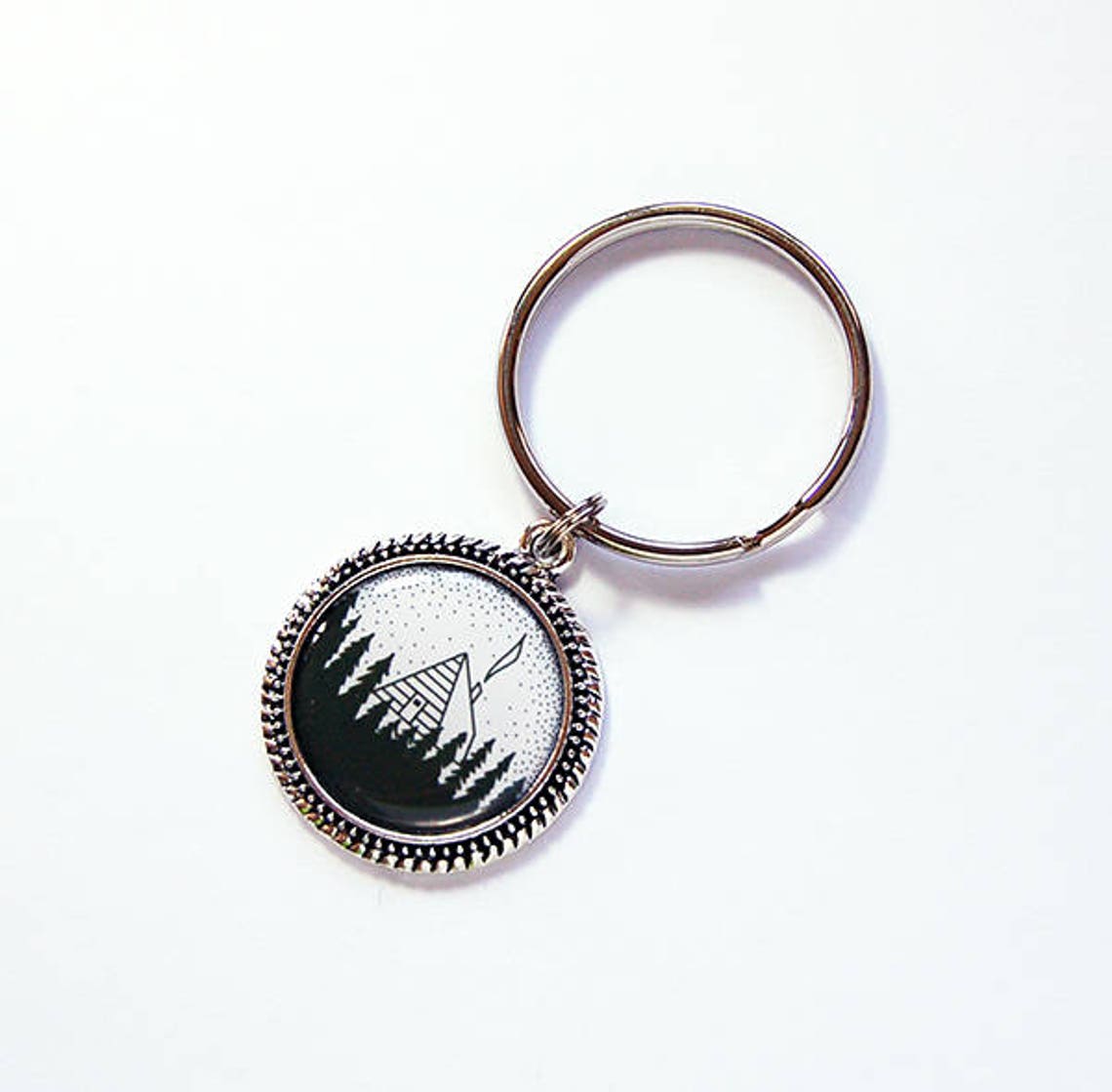 Cabin in the Woods Key Ring Key Chain Keyring Stocking | Etsy
