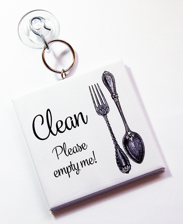 Dishwasher Sign Works on Stainless Steel Clean Dishes Sign - Etsy