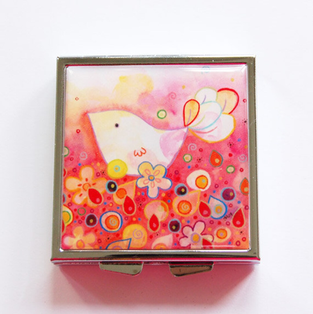 Pill Box Pill Case Square Pill Box Square Pill Case 4 - Etsy