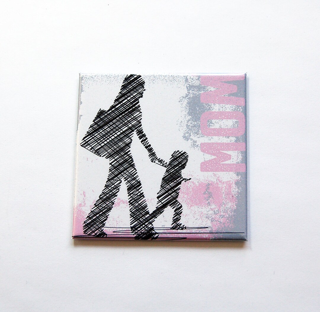 Mom Magnet Mother and Child Large Square Magnet Kitchen - Etsy Canada