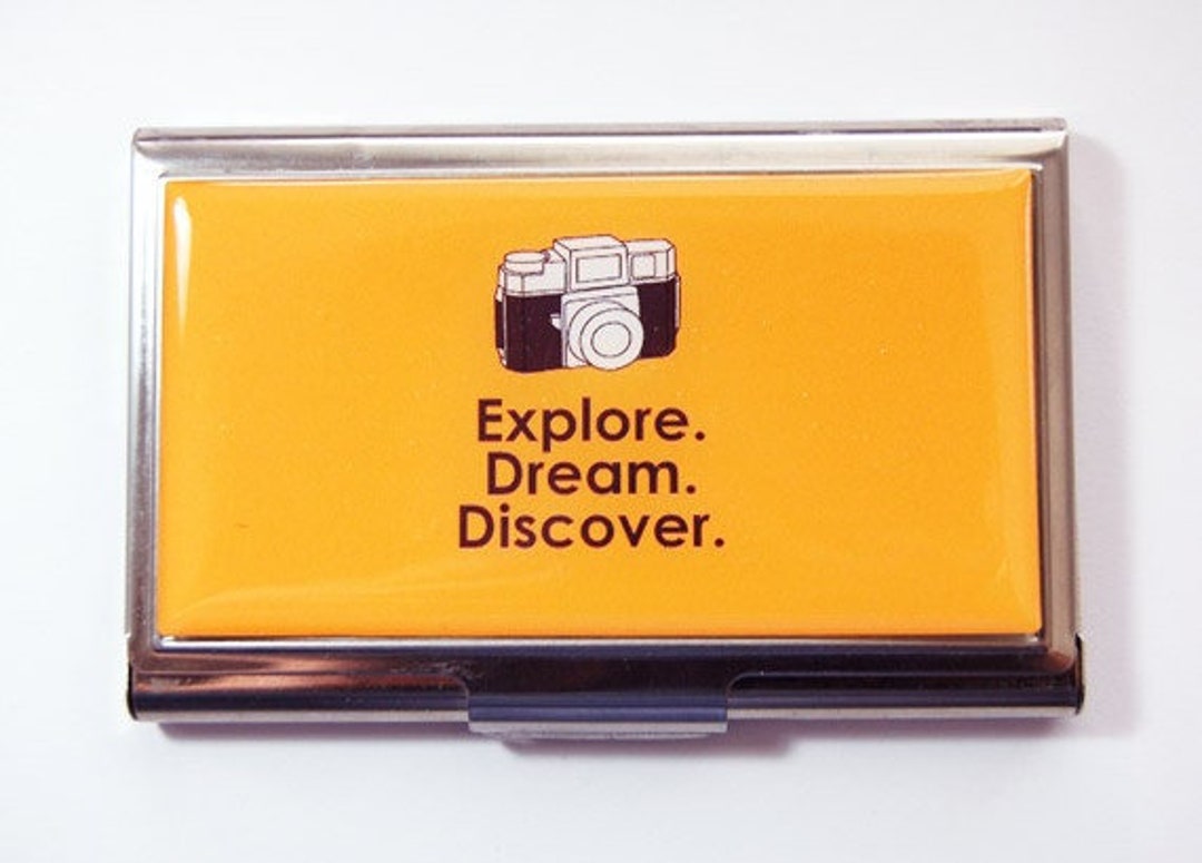 Business Card Case, Business Card Holder, Card Case, Orange ...