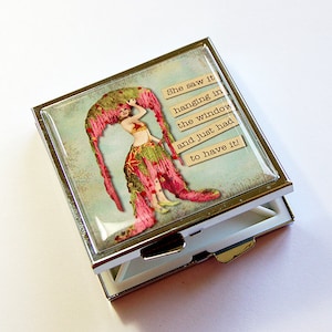 Funny Pill Case, Pill Case, Pill Box, Funny Pill Box, 4 Sections ...