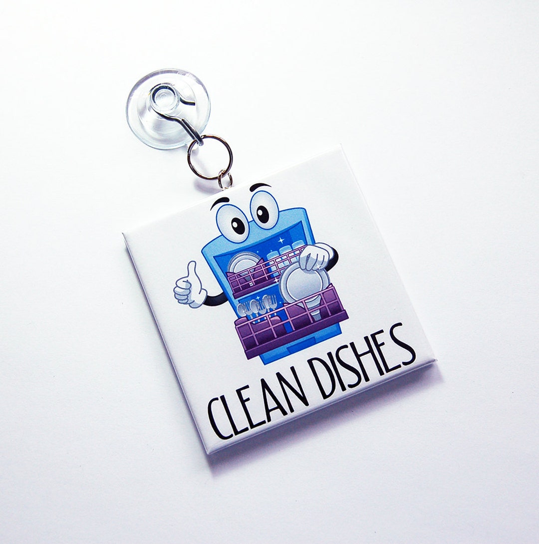 Clean Dishes Sign, Dirty Dishes Sign, Dishwasher Sign With Suction Cup ...