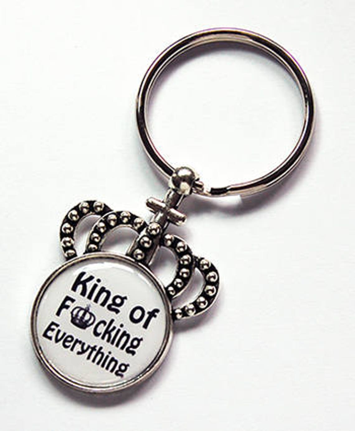 King of Everything Keychain Crown Keyring Stocking Stuffer - Etsy