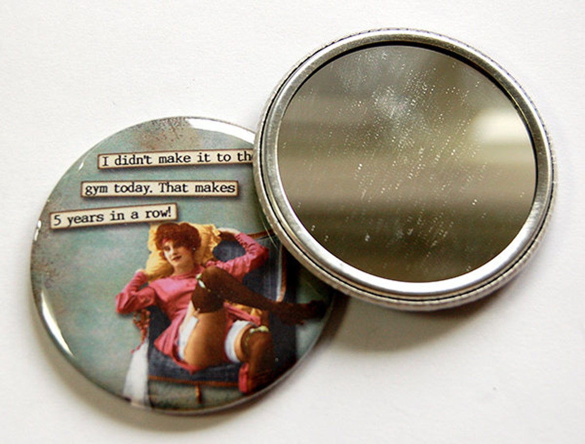 Miroir drôle, Humour, Miroir de poche, Miroir de sac à main, miroir en ...