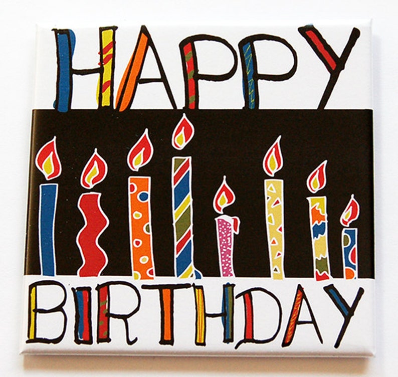 Happy Birthday Birthday Magnet Kitchen Magnet Fridge - Etsy Canada
