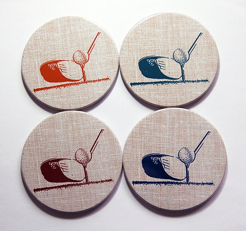 Golf Coasters Sports Coasters Coasters Hostess Gift - Etsy Canada