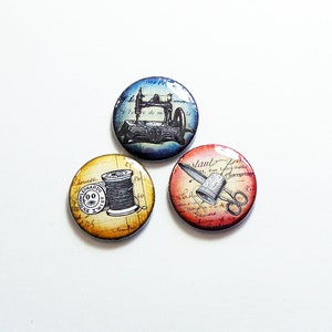 Sewing Magnets Magnet Trio Gift for Sewer Loves to Sew - Etsy