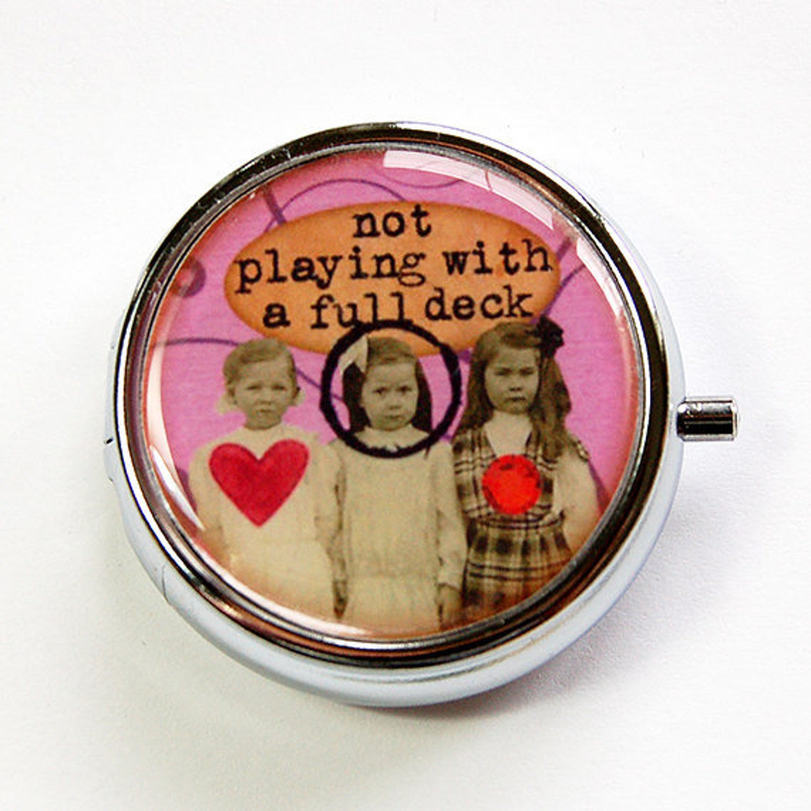 Pill Container Funny Pill Box Case Pill Case Gift for Her - Etsy