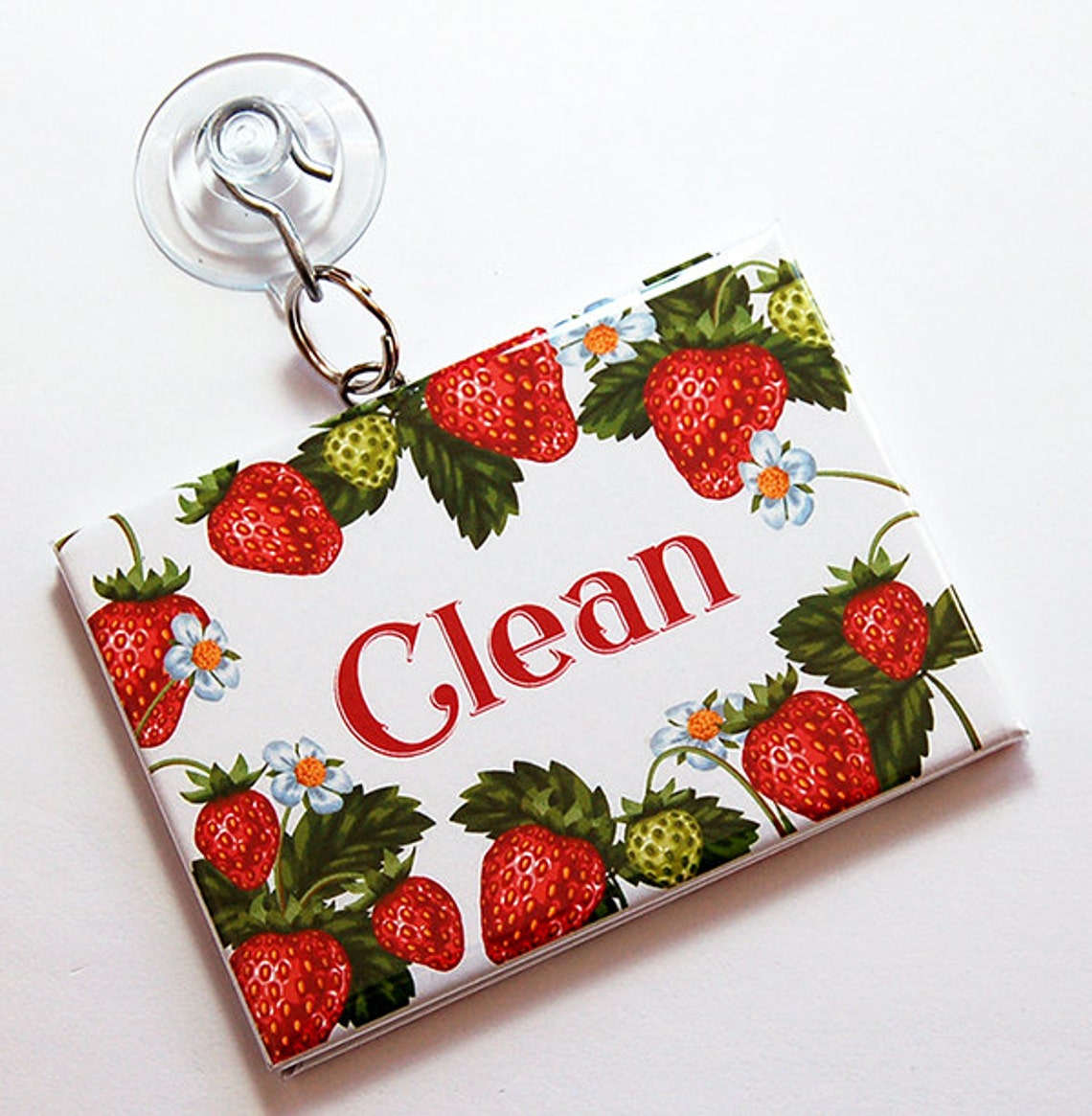 Dishwasher Sign, Strawberry, Clean Sign, Dirty Sign, Kitchen Sign, Sign ...