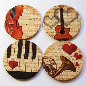 Music Coasters, Coasters, Drink Coasters, Wine Coasters, Round Coaster ...
