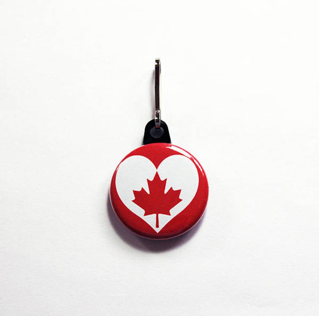 Love Canada Zipper Pull, Canada Day, Canada Zipper Pull, Canada 150 ...