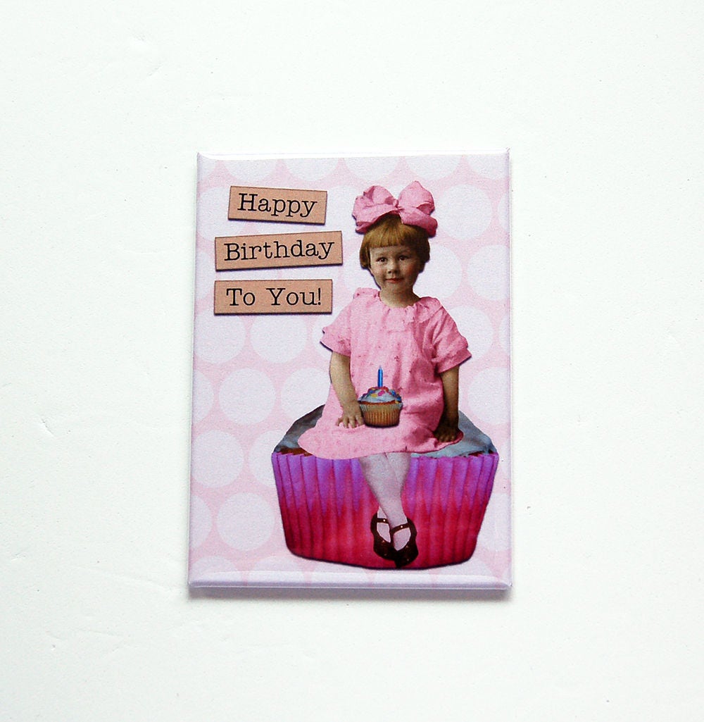Birthday Magnet Fridge Magnet DIY Birthday Card ACEO - Etsy Canada