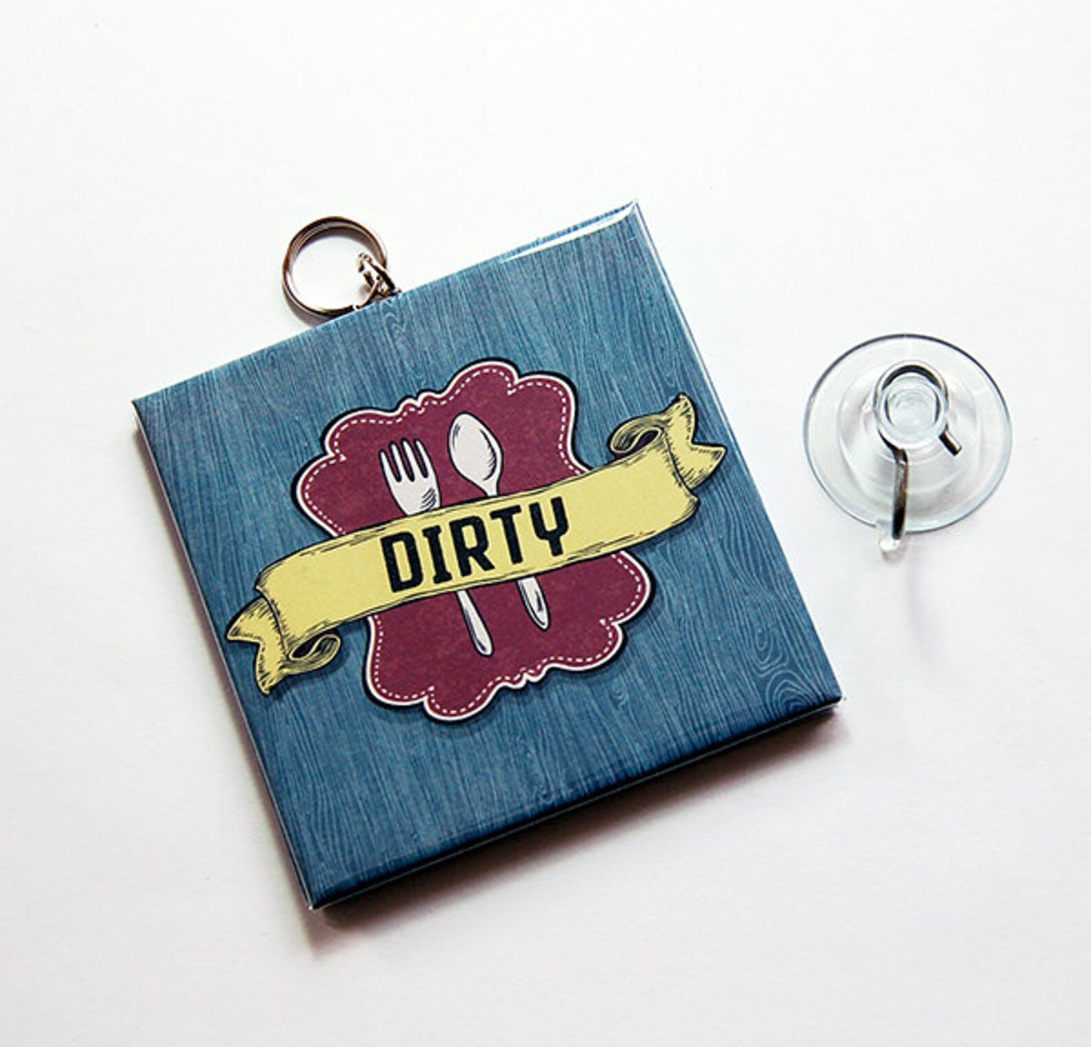 Dishwasher Sign, Works on Stainless Steel, Sign With Suction Cup, Clean ...