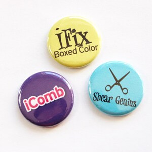 Hairdresser Magnets, Button Magnet, Kitchen Magnet, Stylist, Gift for ...