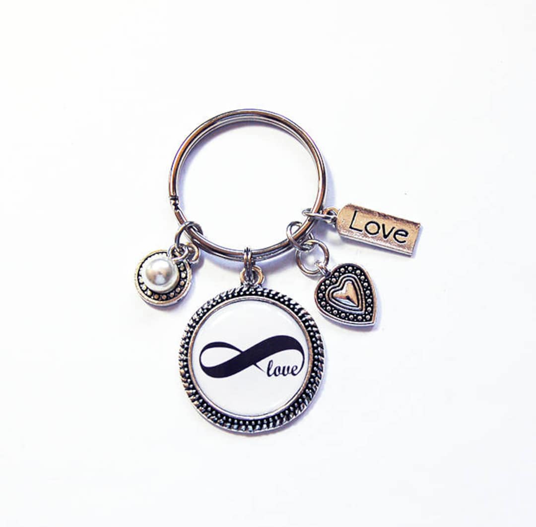 Love Infinity Keychain, Valentine's Day Gift, Keyring, Keychain ...