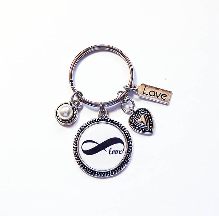 Love Infinity Keychain Valentine's Day gift keyring | Etsy