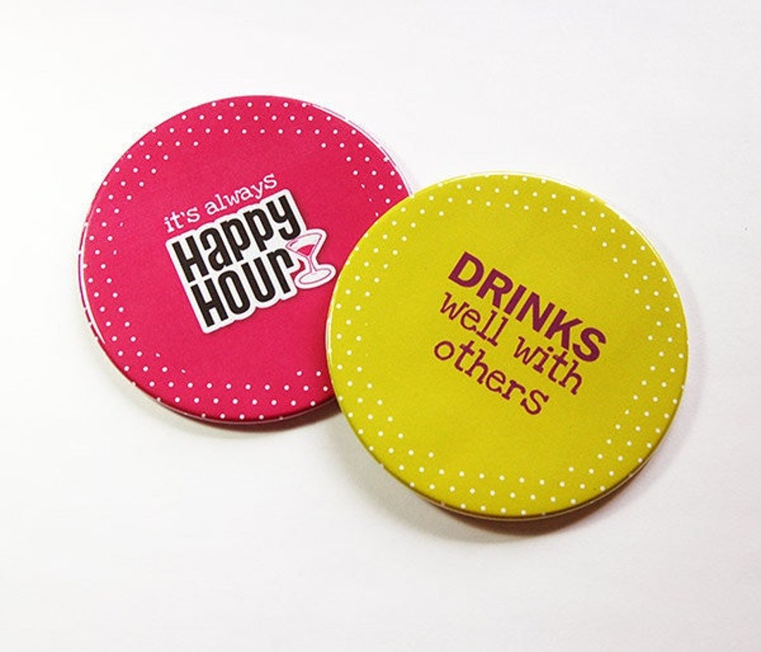 Cocktail Coasters, Drink Coasters, Set of Coasters, Coasters, Hostess ...