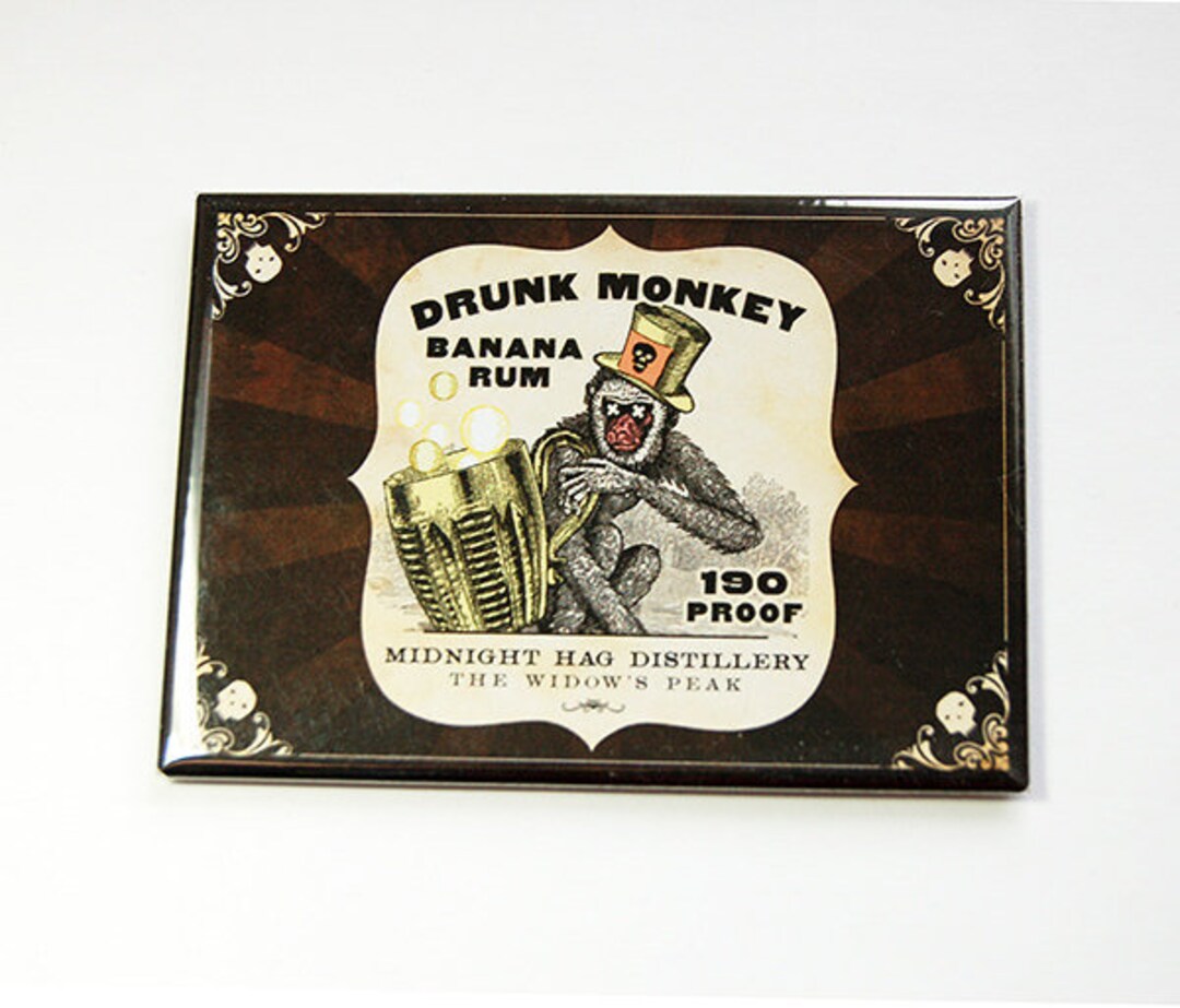 Funny Magnet, Monkey Magnet, Fridge Magnet, Kitchen Magnet, Magnet ...
