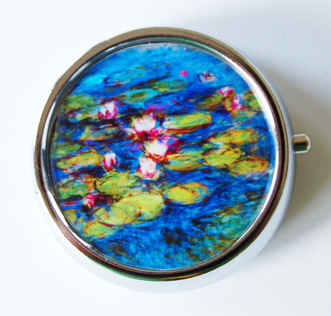Monet Water Lilies Pill Box Pill Case Pill Container | Etsy