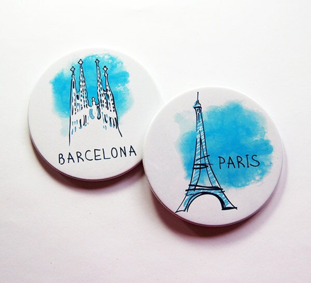 Coasters Travel Coasters Drink Coasters Set of Coasters - Etsy